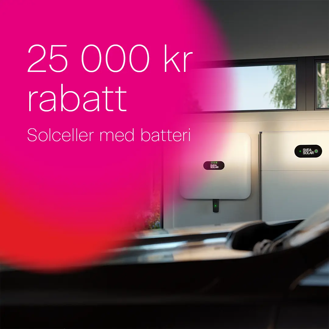 Solceller, batterier, elbilsladdare, elavtal | Svea Solar